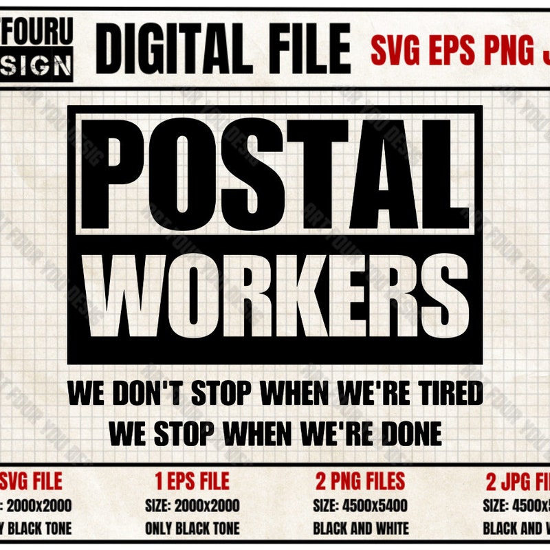 Postal Worker Svg - Etsy