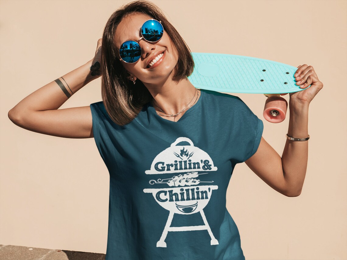 BBQ Master Grillin' and Chillin' Svg Summer Barbeque - Etsy