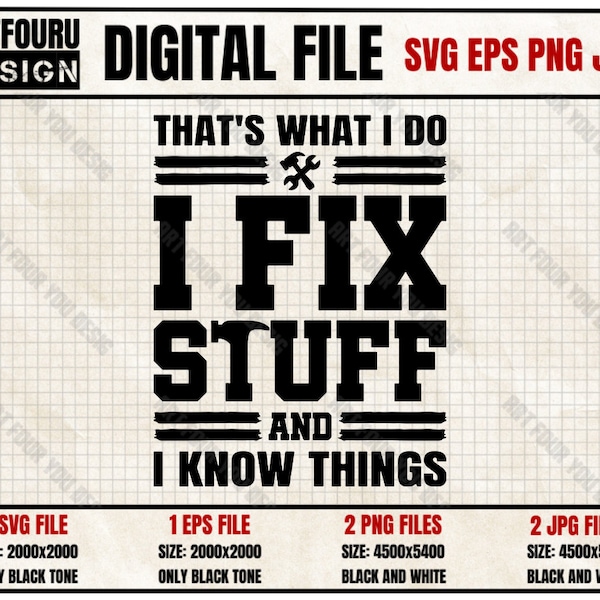I Fix Stuff and I Know Things - Etsy
