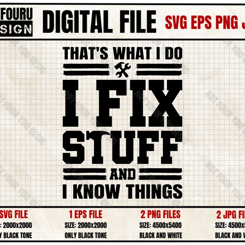 I Fix Stuff and I Know Things - Etsy