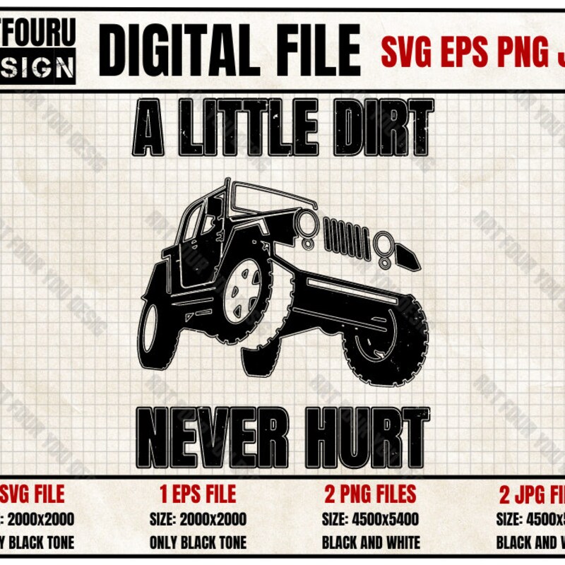 Dirt Never Hurt Svg - Etsy