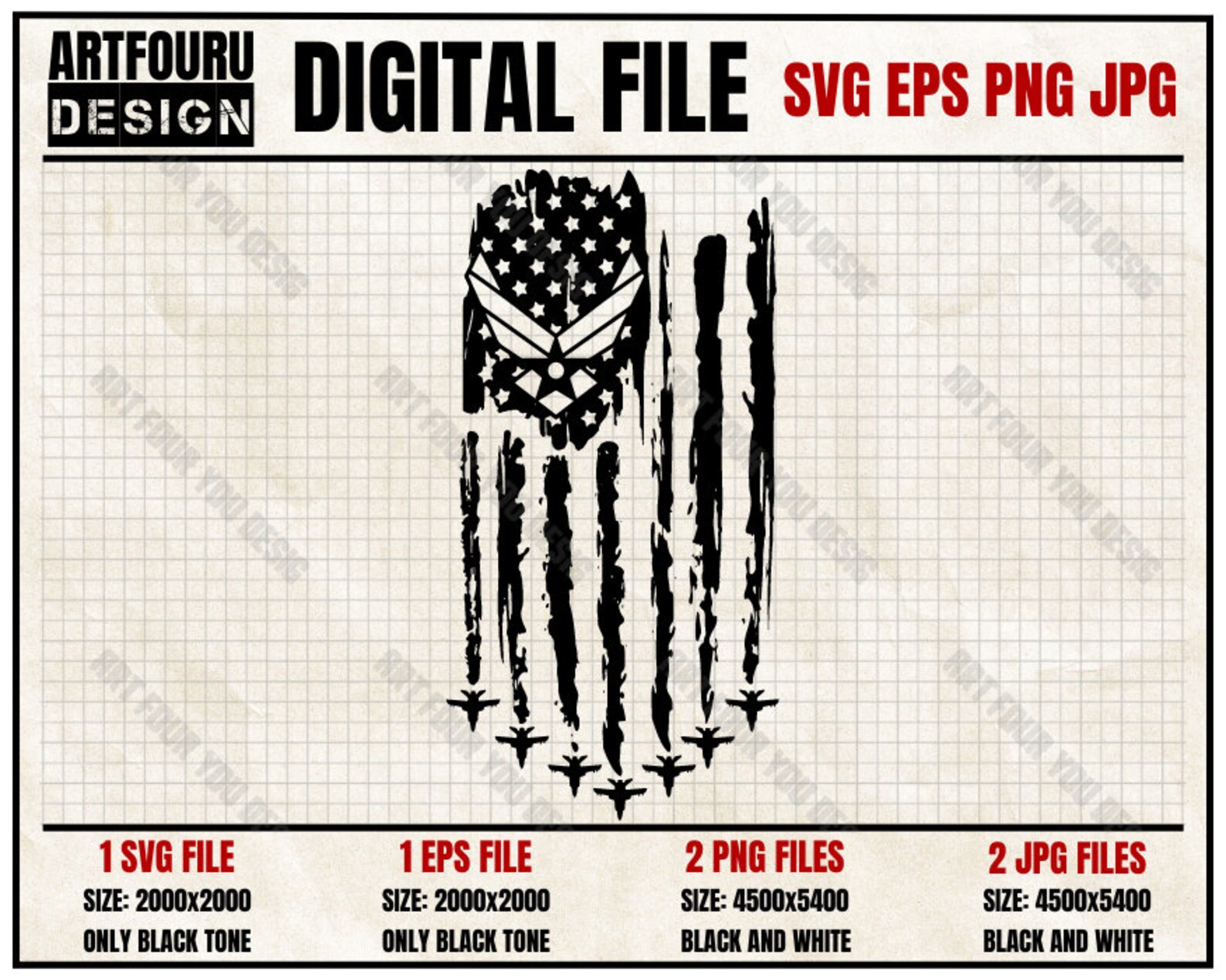 Air Force Fighter Jet Flag Svg American Flag Svg Distressed - Etsy