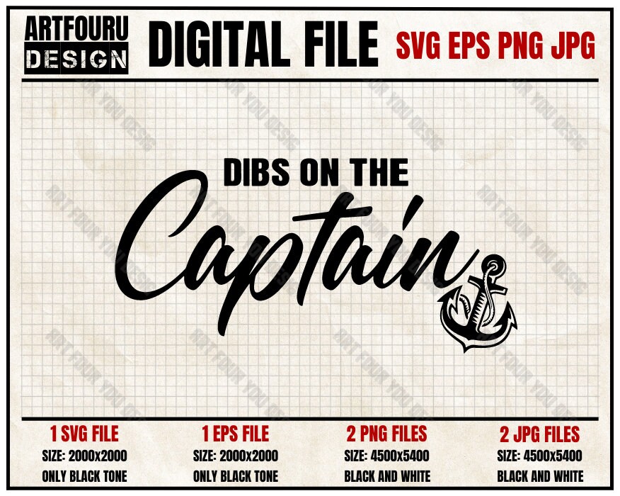 Dibs on the Captain Svg Nautical Svg Sailing Cut File - Etsy