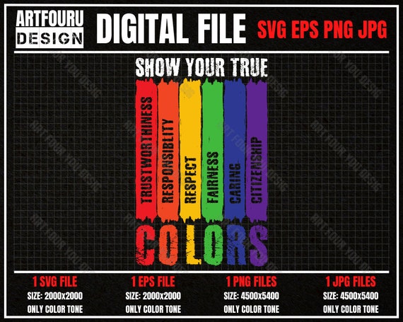 Show Your True Colors Svg LGBTQ Shirt True Colors Gay | Etsy