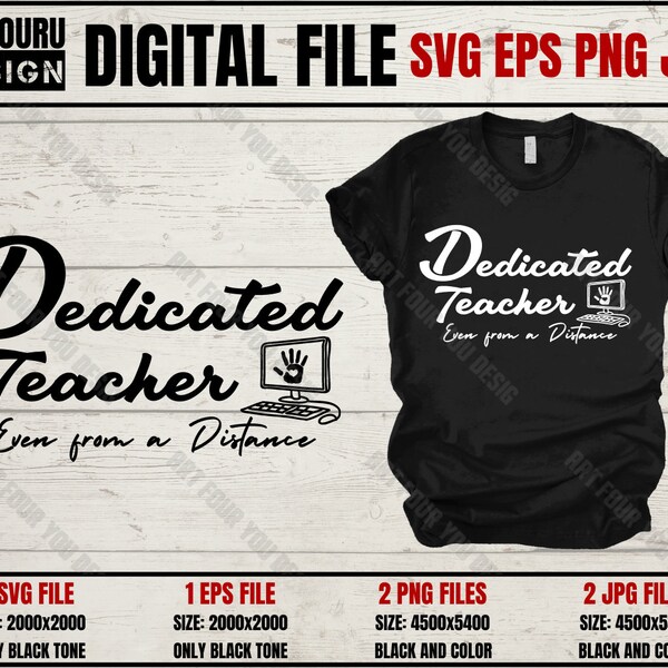 Dedicated Teacher Svg - Etsy