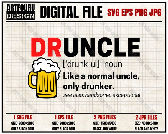 Druncle Svg Uncle Svg Drunkle Svg Drunkle Definition Funny - Etsy