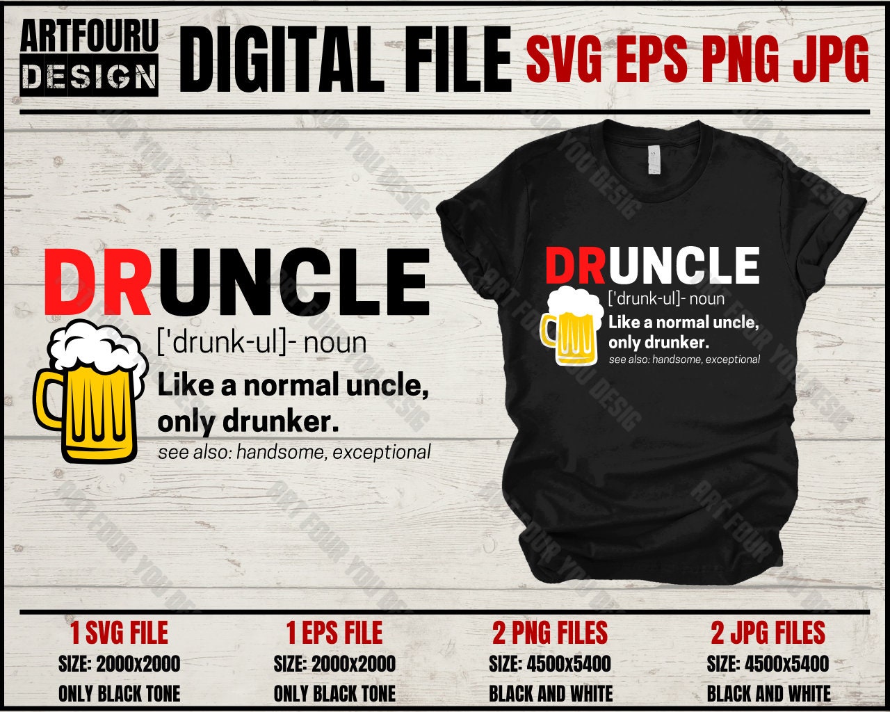 Druncle Svg Uncle Svg Drunkle Svg Drunkle Definition Funny | Etsy Ireland