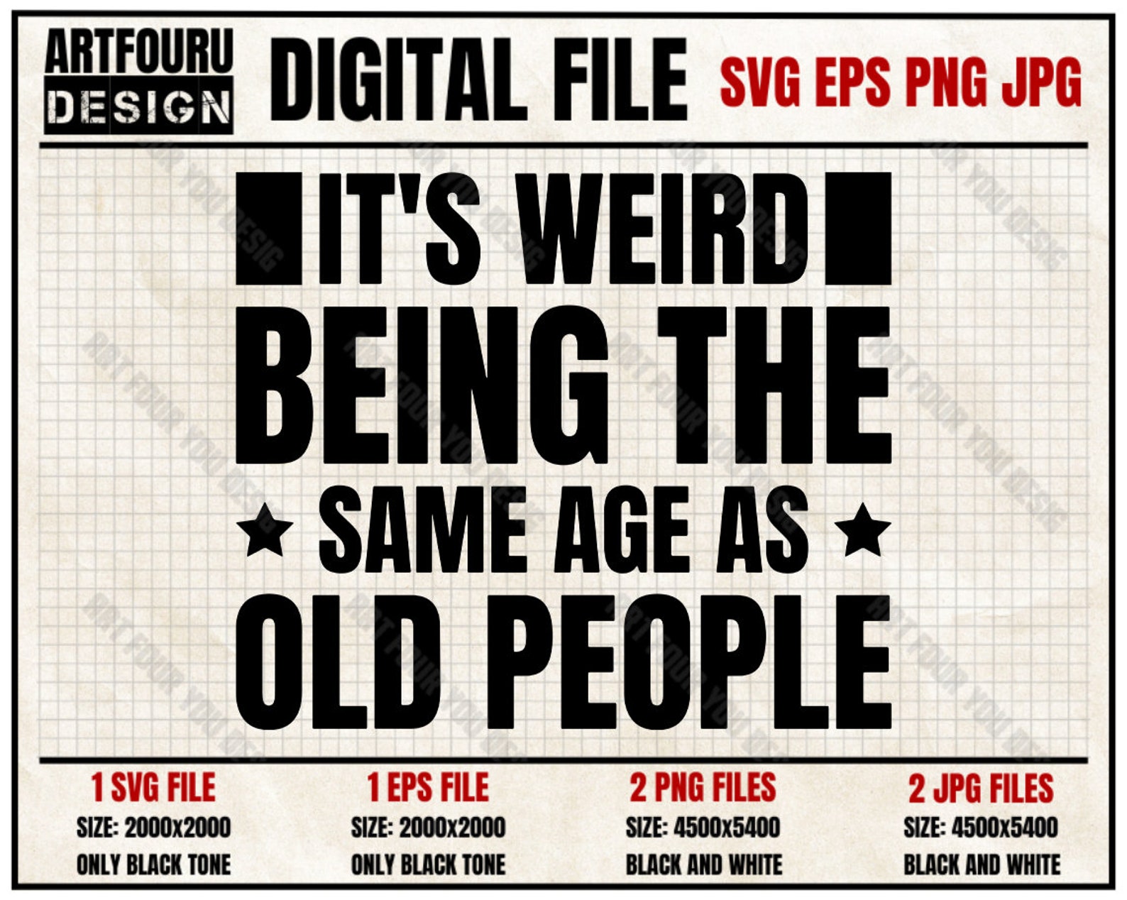 T's Weird Being the Same Age as Old People Retro Sarcastic Svg, Funny ...