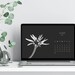 2024 Floral Computer Background Calendar, Dark Black and White Flower ...