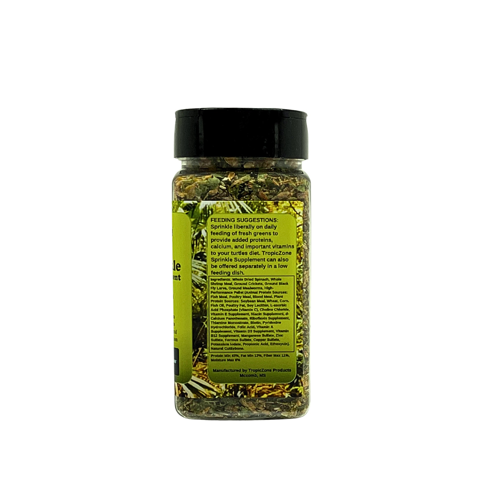 Tropiczone Box Turtle Sprinkle Supplement: Protein, Calcium & Vitamins ...