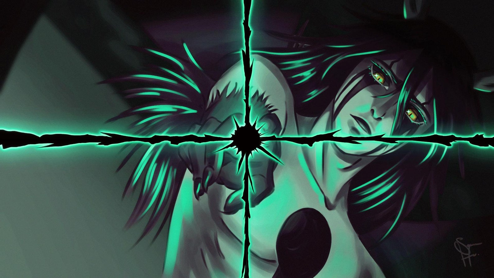 Ulquiorra Cifer cero Original BLEACH Art Poster Print - Etsy