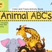 Printable Animal ABC Color and Trace Pre-school Uppercase Letters ...