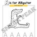 Printable Animal ABC Color and Trace Pre-school Uppercase Letters ...