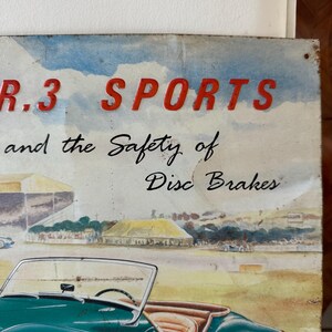 Authentic British Vintage Metal Plaque Sign. Vintage Triumph T.R.3 ...