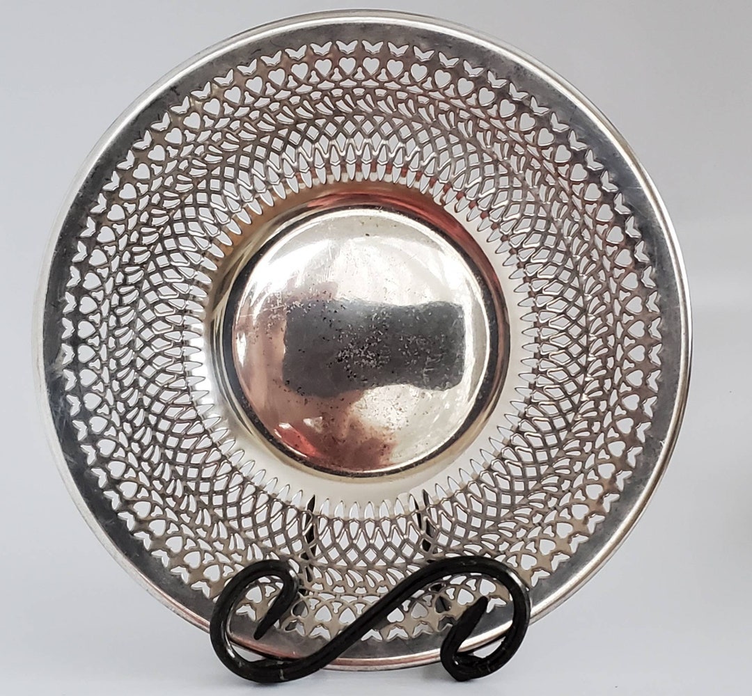 10 Benedict Silver Plate 668, Filigree Cutwork Edge, Vintage - Etsy