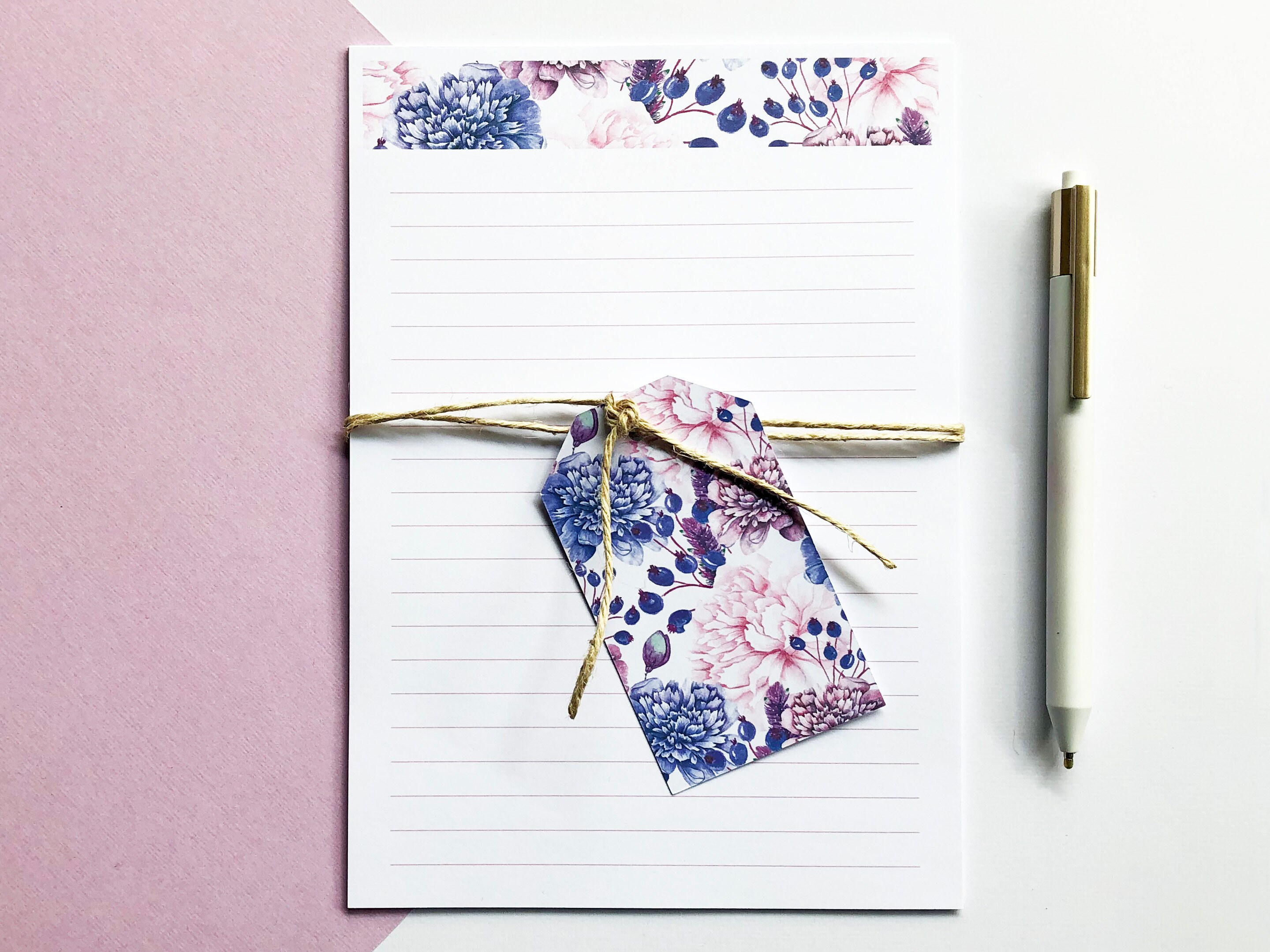 A5 Writing Paper Lined Writing Paper Set Stationery Set Pen - Etsy