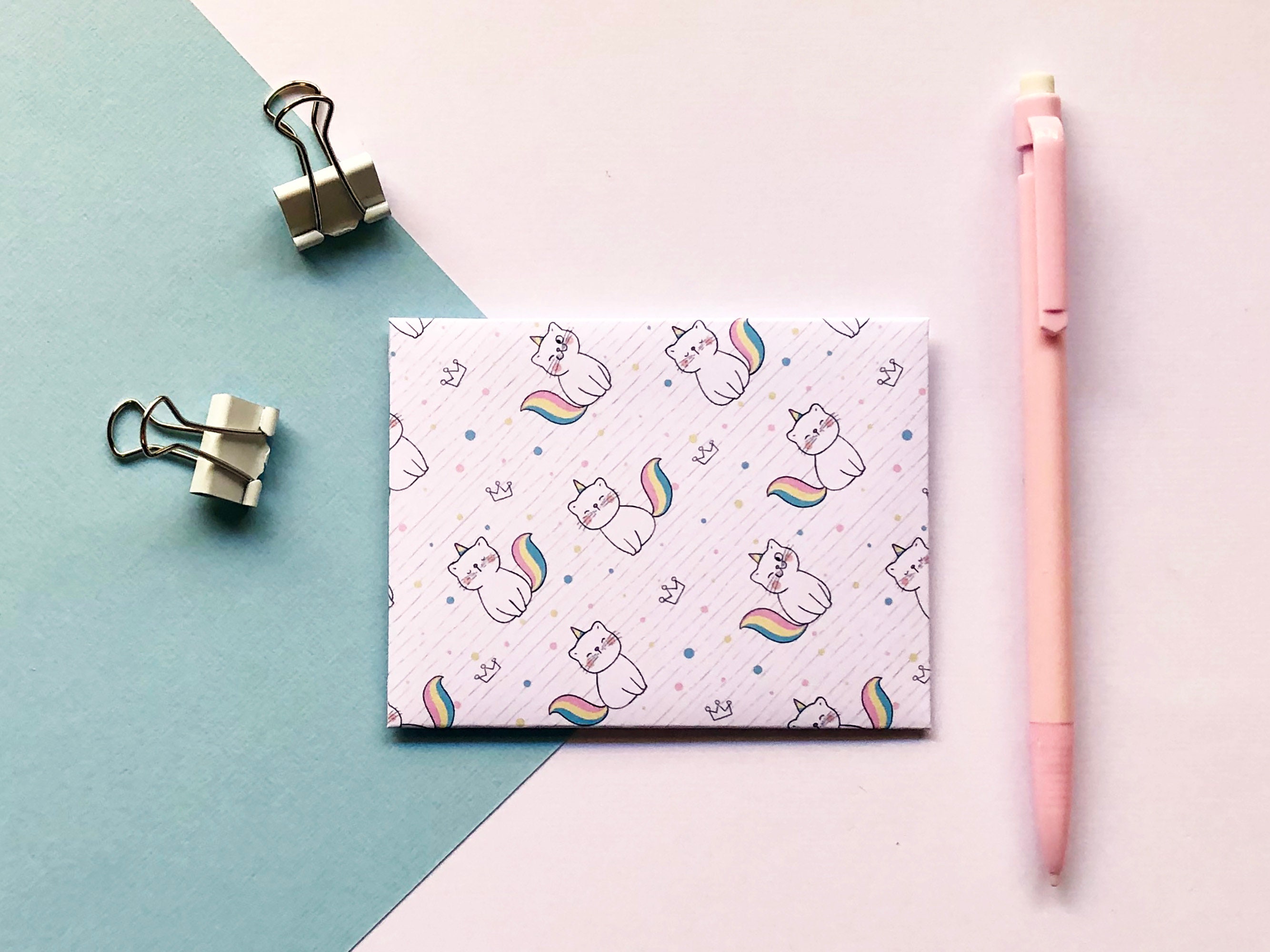 Cute Cats Mini Envelopes Set of 10 Handmade Envelopes With | Etsy