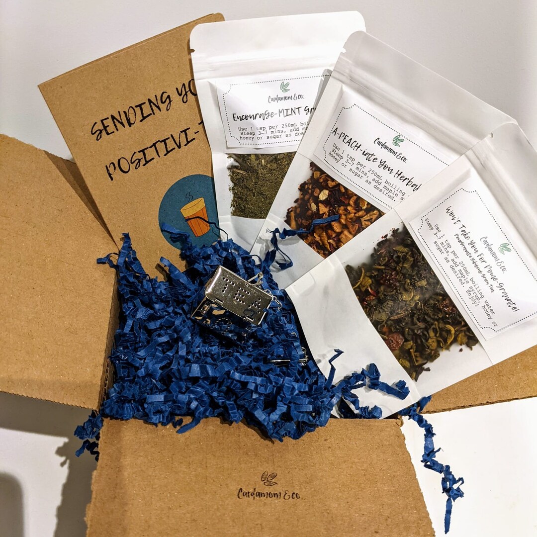 Loose Leaf Tea Basket Gift Set Gra-tea-tude Kit / Care Package Staff ...