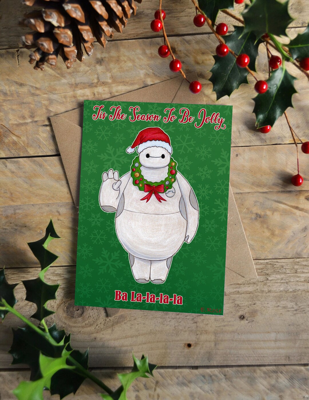 Big Hero 6 Baymax Tis the Season Christmas Card Printable - Etsy