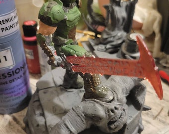Doom Slayer Miniature - Etsy