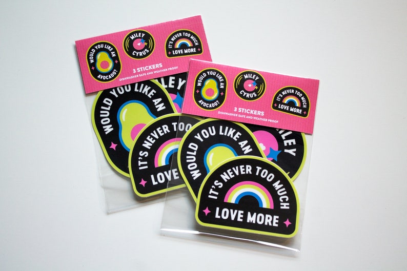 Miley Cyrus Sticker Pack Fan Sticker Hannah Montana - Etsy