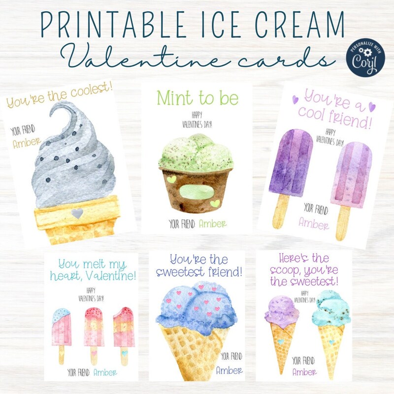 Ice Cream Card - Etsy