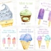 Editable Ice Cream Valentine Cards,ice Cream Valentines,kids Valentine ...