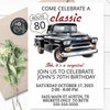 Route 66 Birthday Invite Invitation 5x7 Digital Personalized Red ...