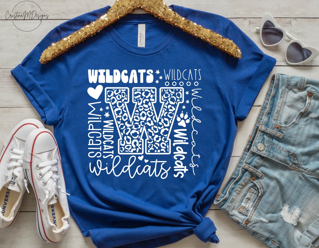 Wildcats Football Shirt,game Day Shirt,football Fan Tee,wildcats Shirt ...