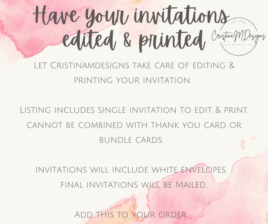 Add on Service,invitation Edits,custom Invitation Edits,add on Digital ...