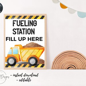 Editable Construction Party Signs,construction Decorations,construction ...