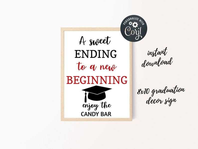 Printable Graduation Candy Bar Signs,graduation Party Decorations,candy ...