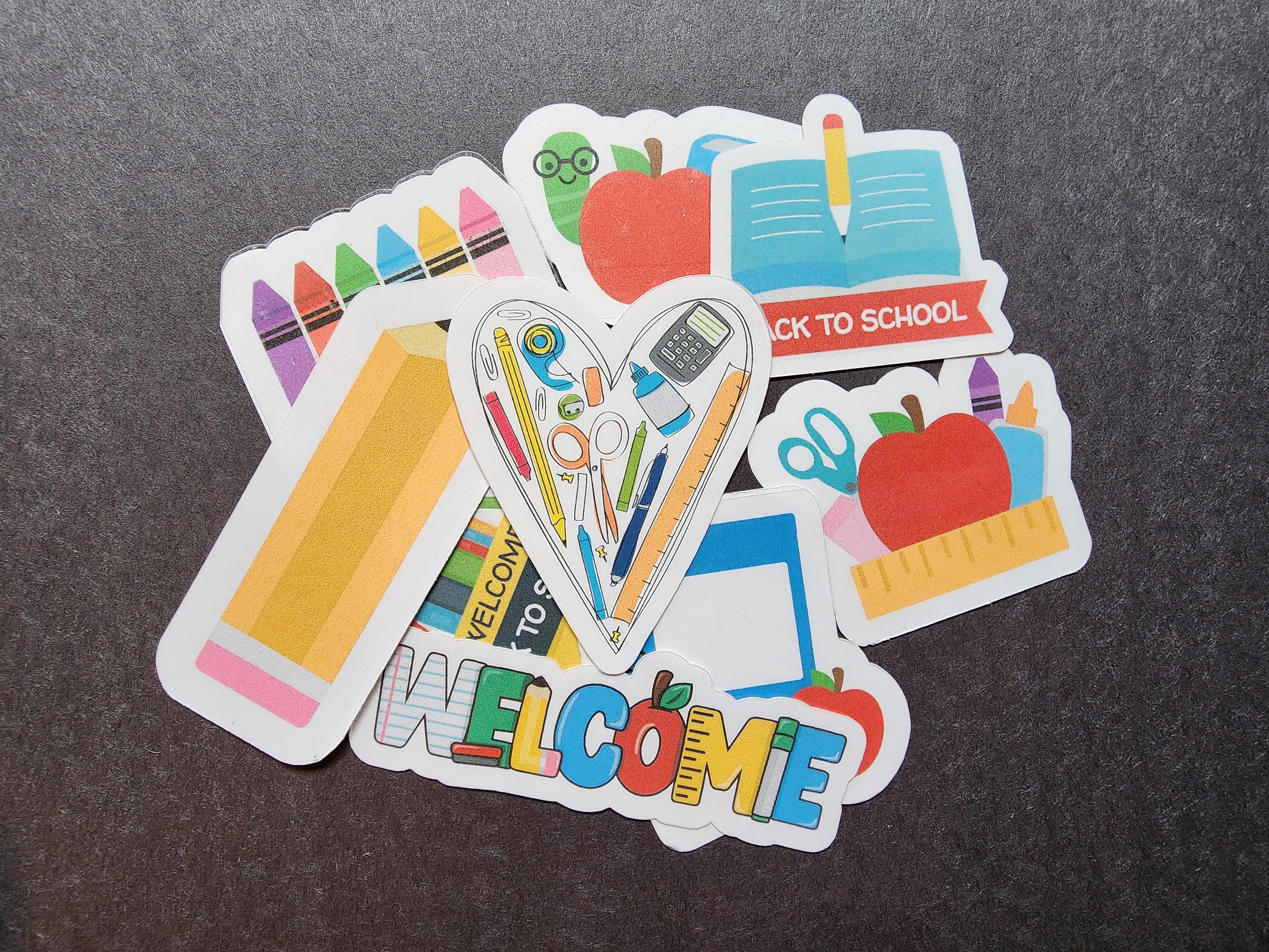 Back to School Sticker Set - Etsy