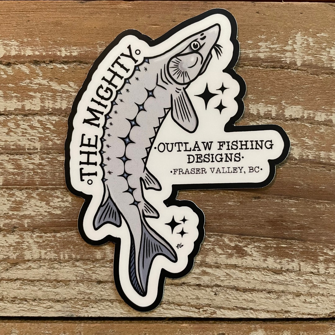 Mighty Sturgeon Decal - Etsy