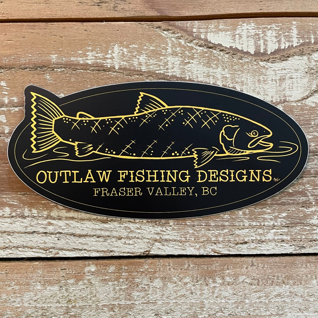 Golden Steelhead Sticker - Etsy