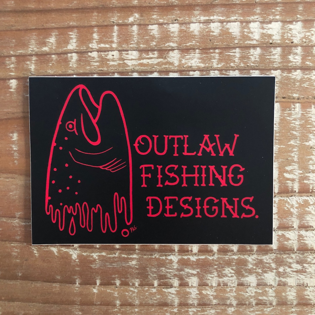 Outlaw Fishing Designs Decal - Etsy