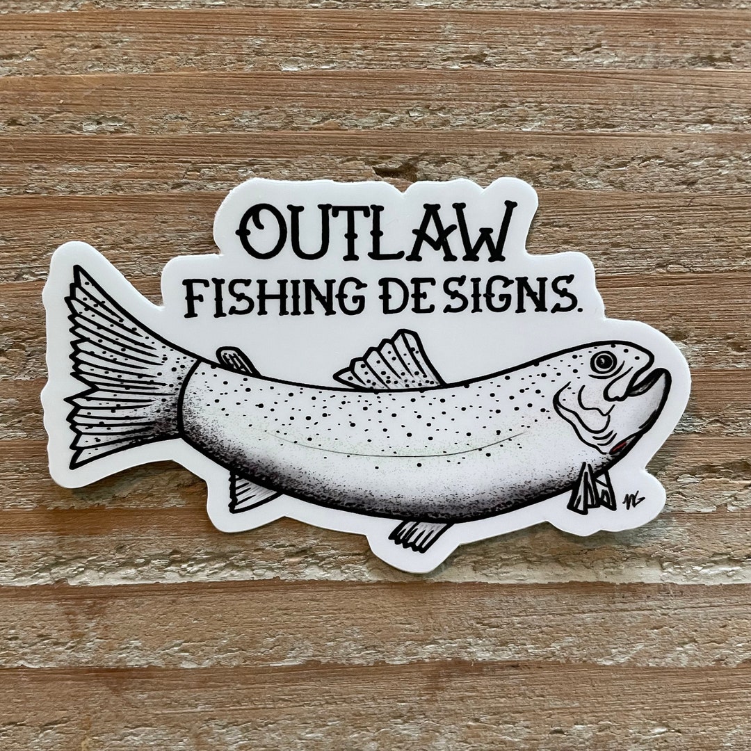 Outlaw Fishing Designs Logo Decal - Etsy