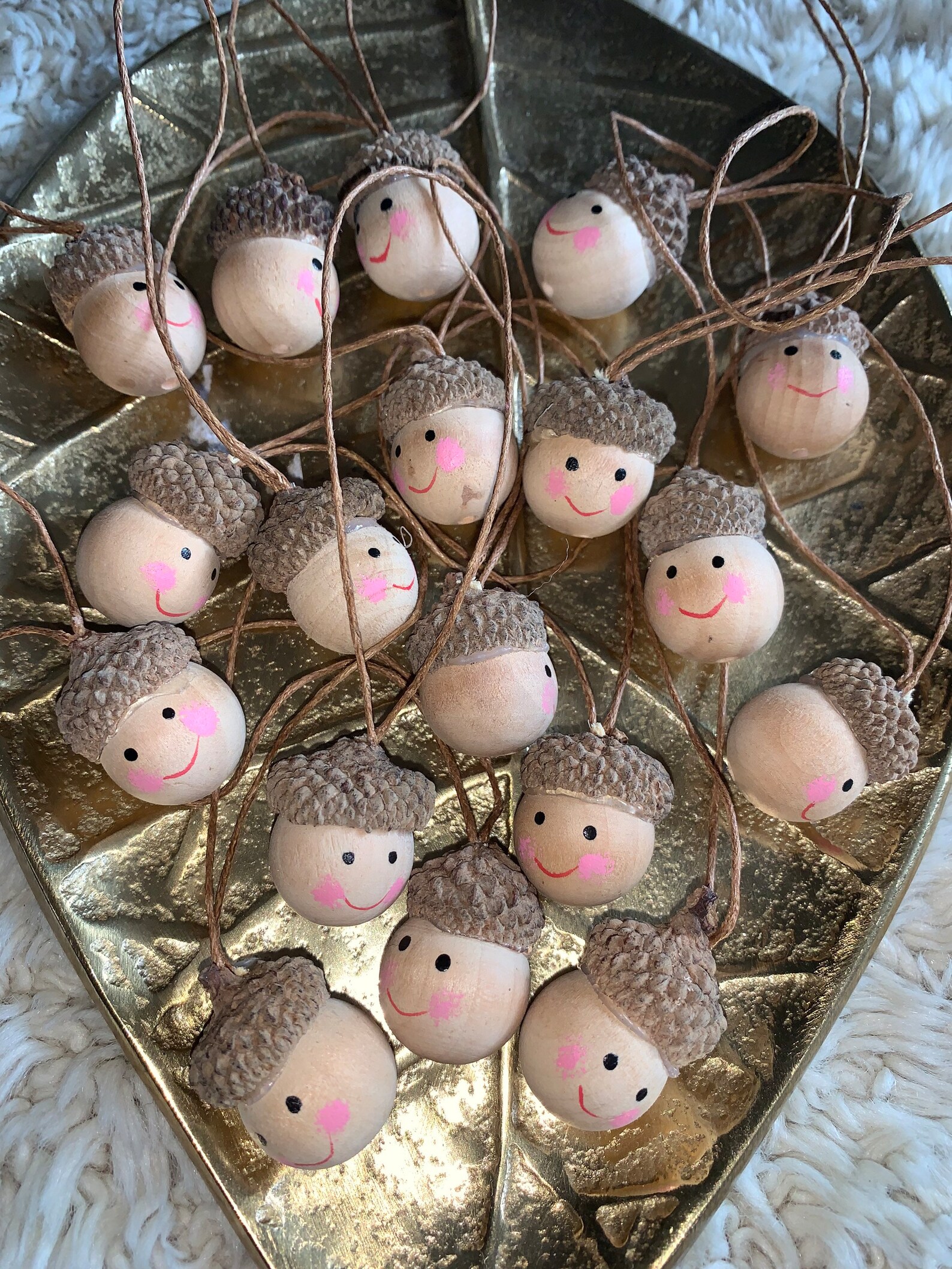 Mini Acorn Heads X 18 - Etsy UK