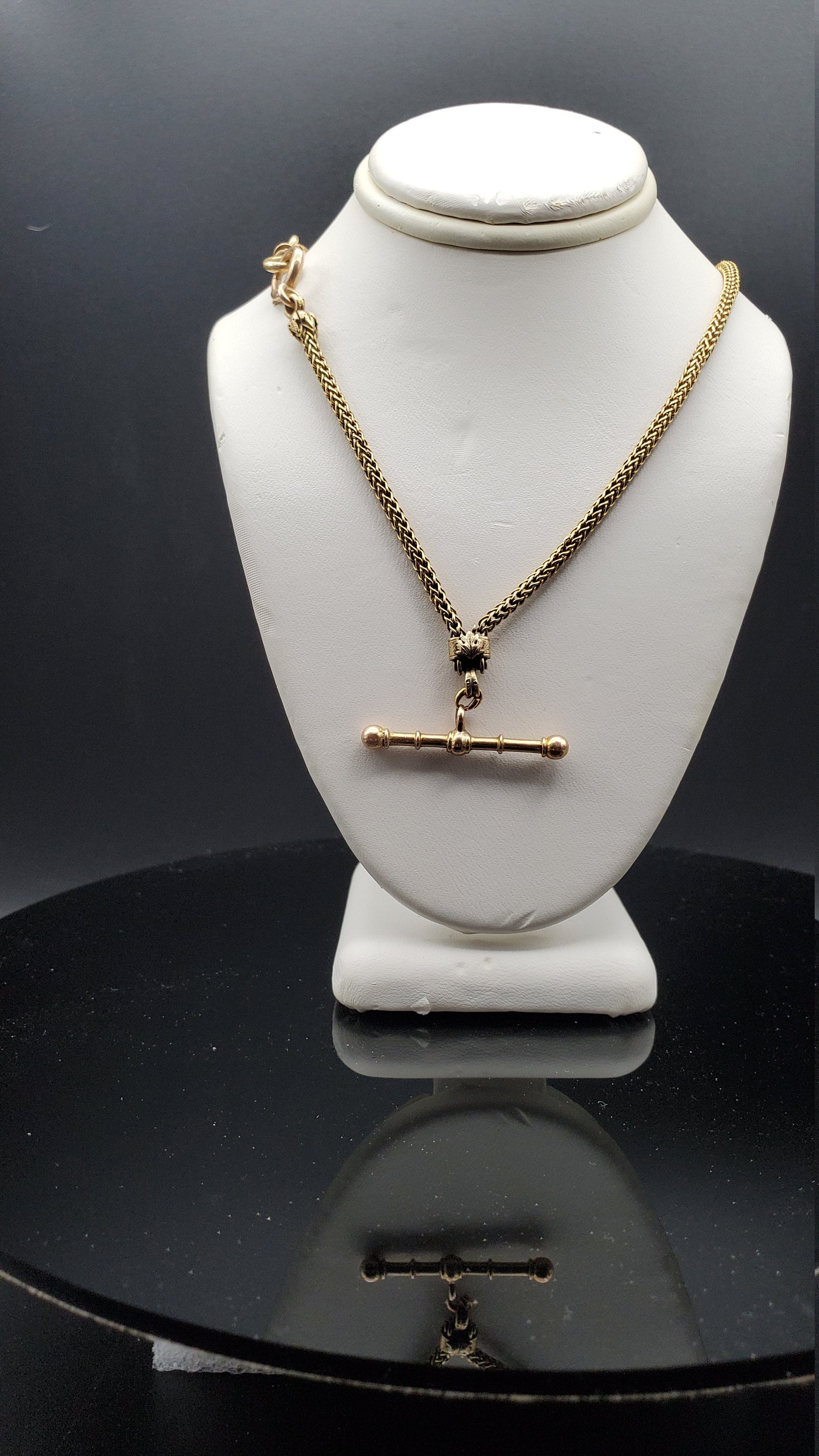 Beautiful 14K Antique Watch Chain - Etsy