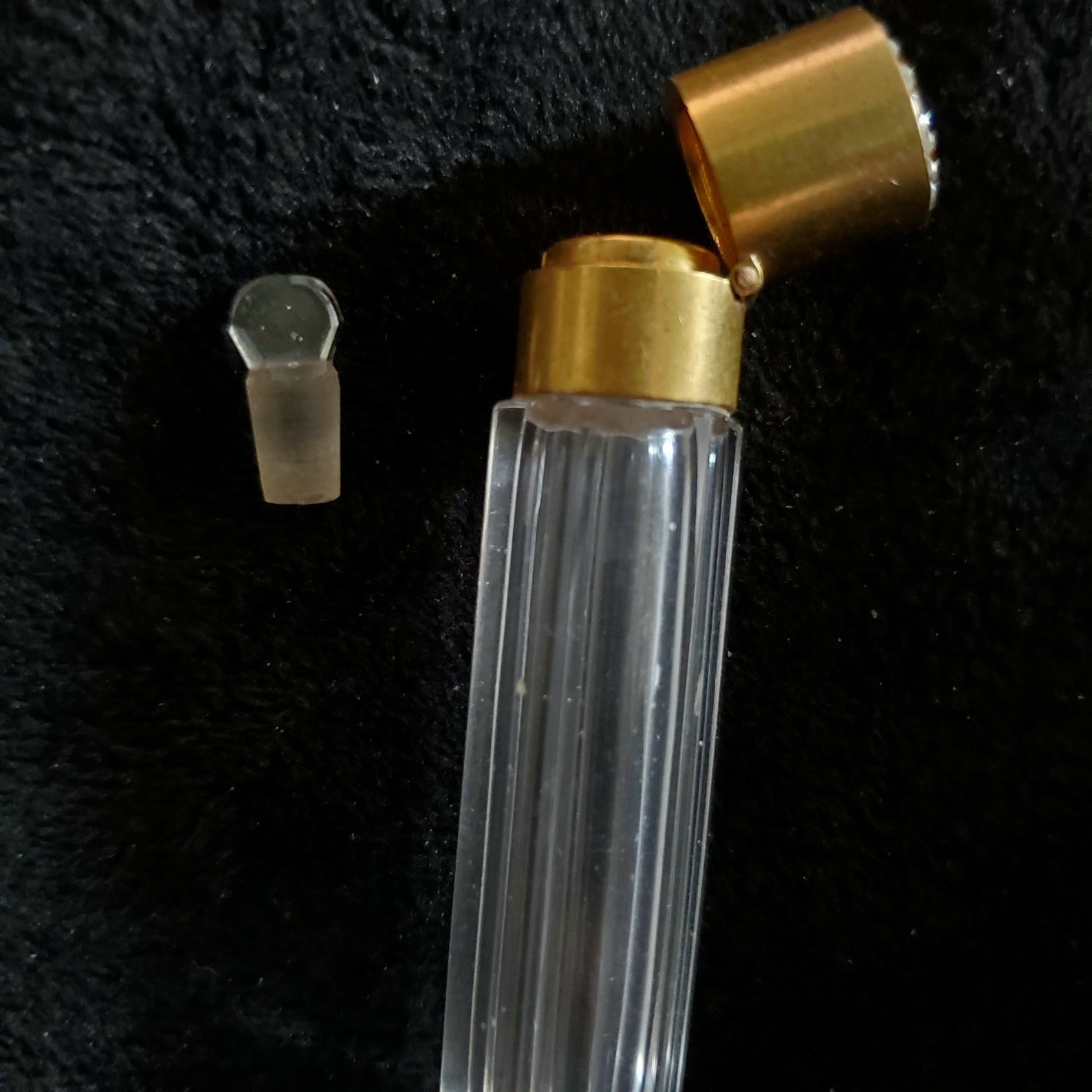 Antique Gold Diamond Perfume Bottle - Etsy