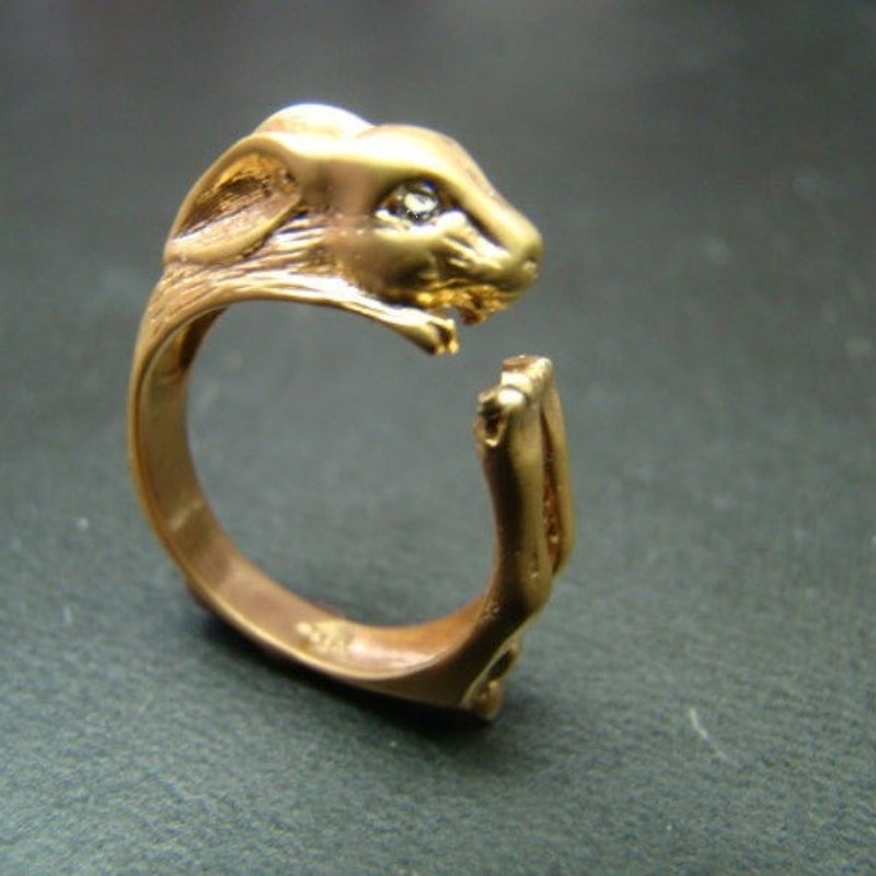 Rabbit Ring - Etsy
