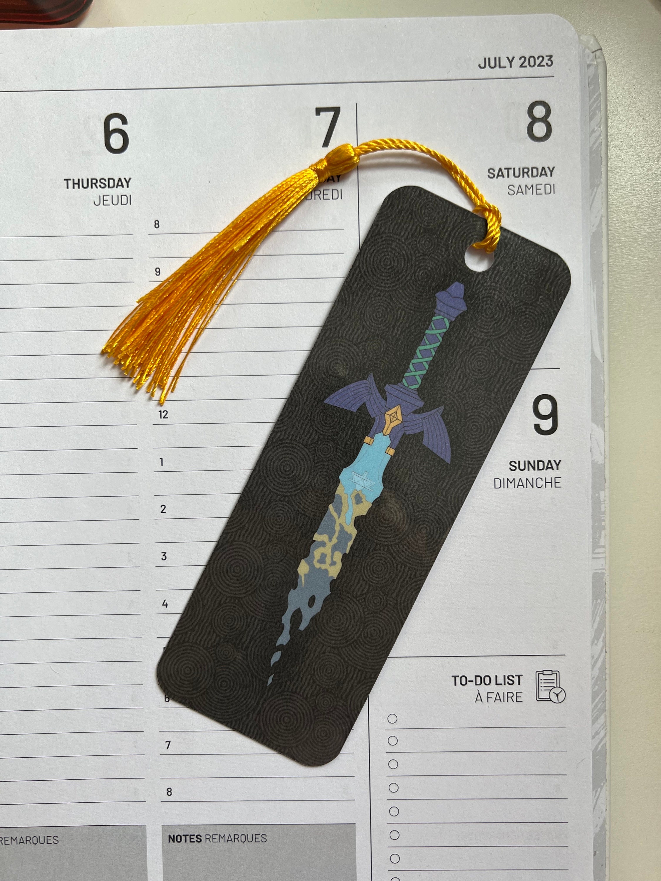 Master Sword Bookmark Tears of the Kingdom Legend of Zelda Gaming Gift ...
