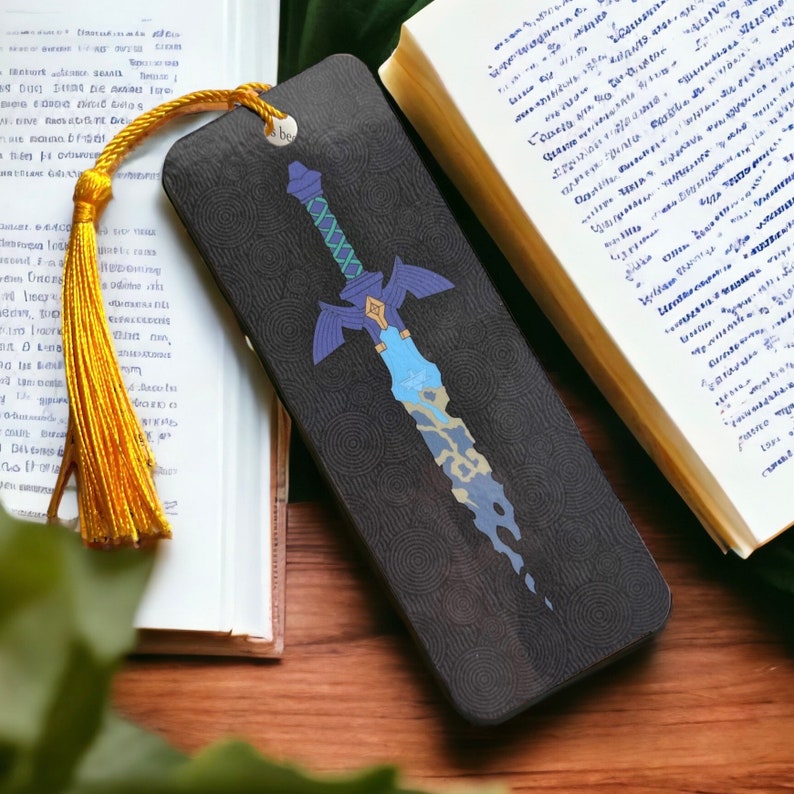 Master Sword Bookmark Tears of the Kingdom Legend of Zelda Gaming Gift ...