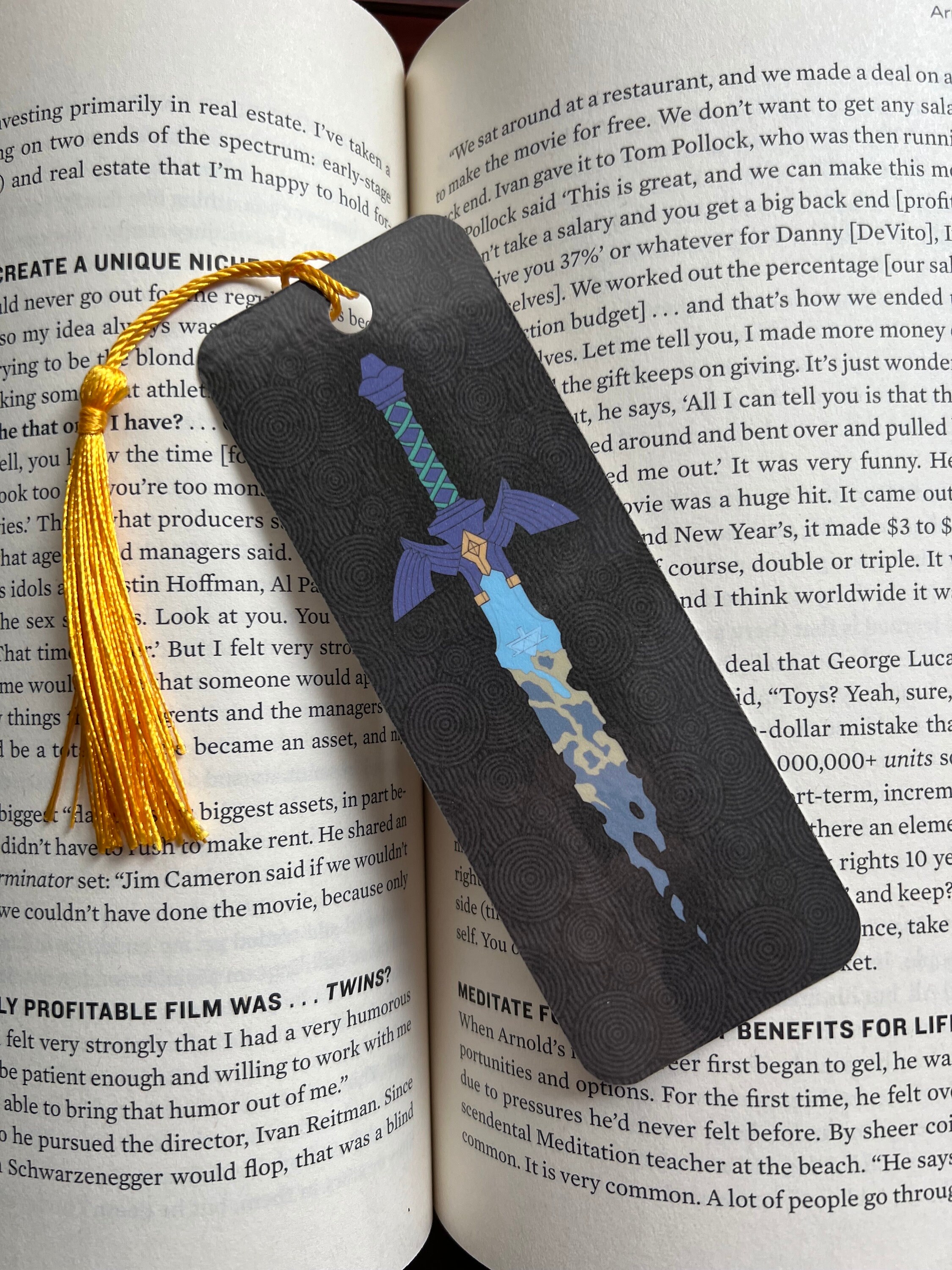 Master Sword Bookmark Tears of the Kingdom Legend of Zelda Gaming Gift ...