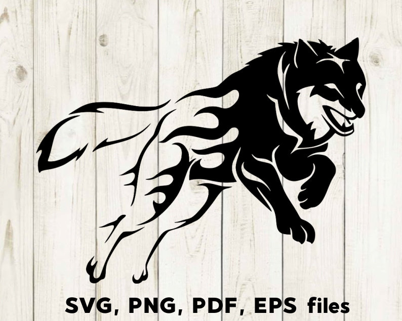 Wolf SVG schneiden Dateien für Cricut, Wolf Silhouette SVG, Wölfe Svg ...