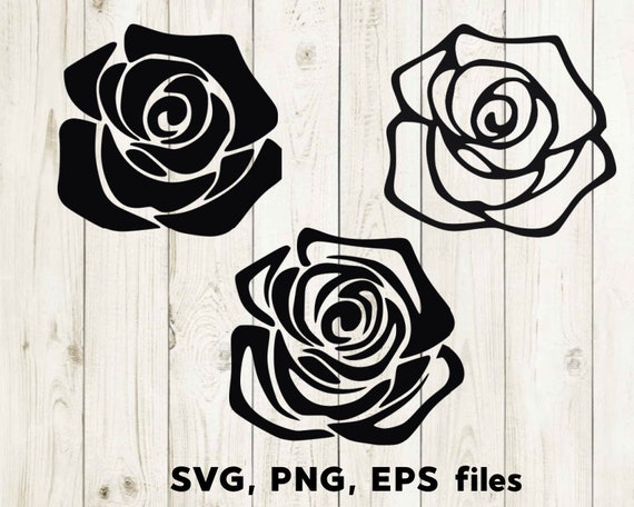 Rose SVG Flowers SVG Rose Bundle SVG Rose Silhouette Rose | Etsy France