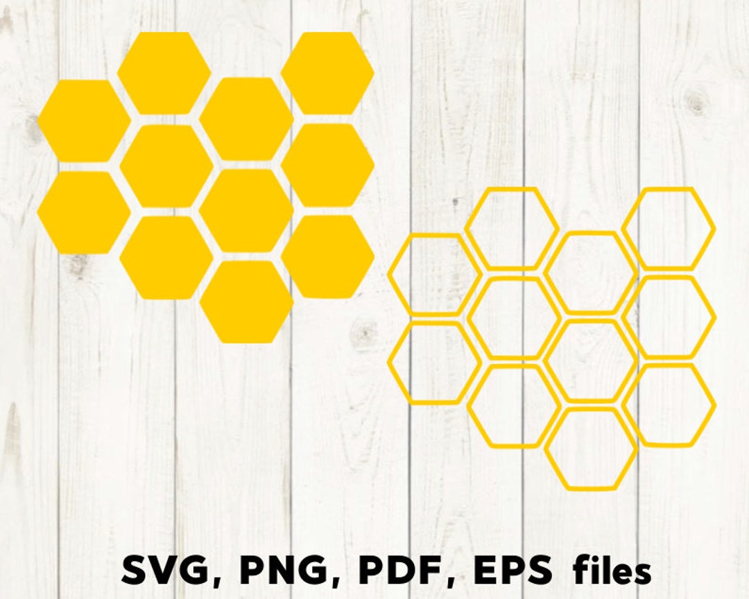 Honeycomb Pattern, Honeycomb Shape, Honeycomb Stencil Cutout - Digital ...