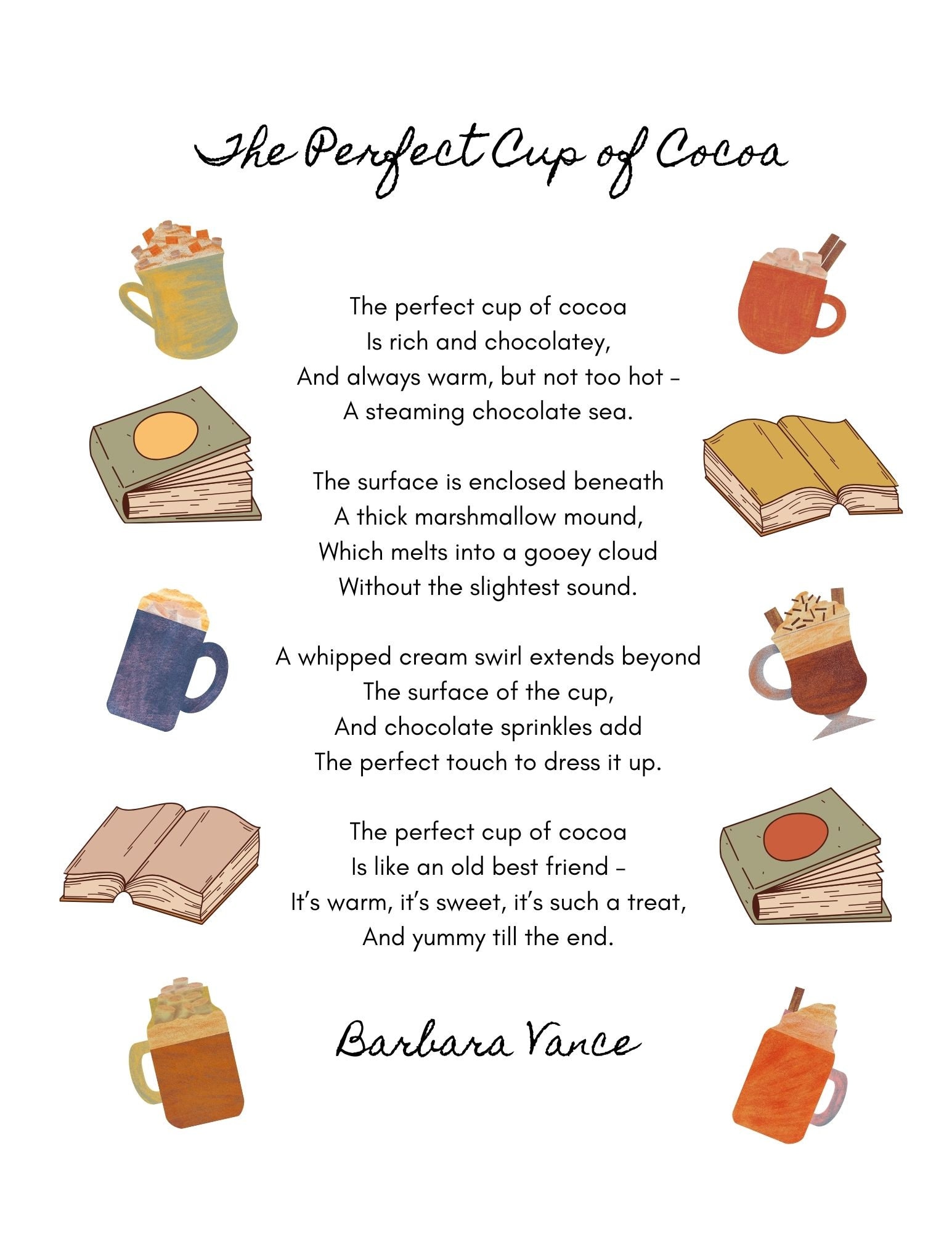 Hot Chocolate Themed Learning Packet - Etsy