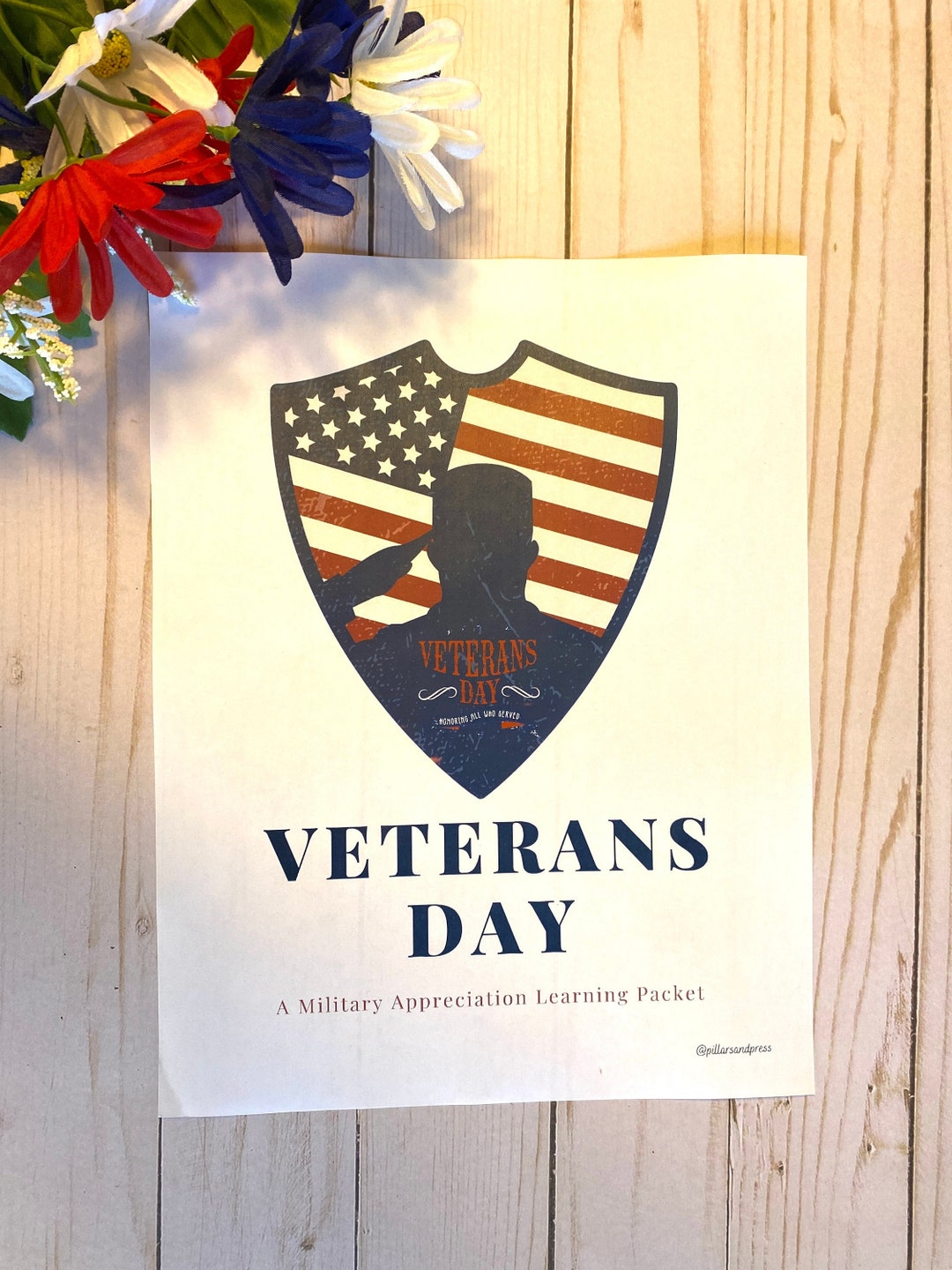 Veterans Day Learning Pack - Etsy