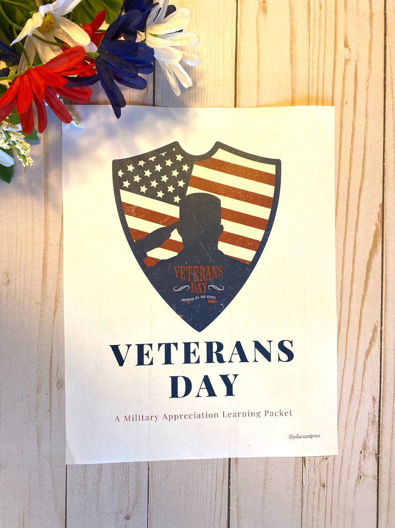 Veterans Day Learning Pack - Etsy